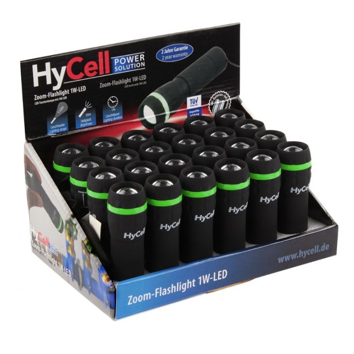 Ansmann Hycell Zoom 1W taskulamppu (24kpl myyntitelineessä)